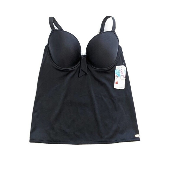 Freya | Swim | Freya Black Deco Swim Moulded Underwire Tankini Top New ...